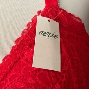 aerie | Intimates & Sleepwear | Bra Red And Sexy Padded With Razor Back ...